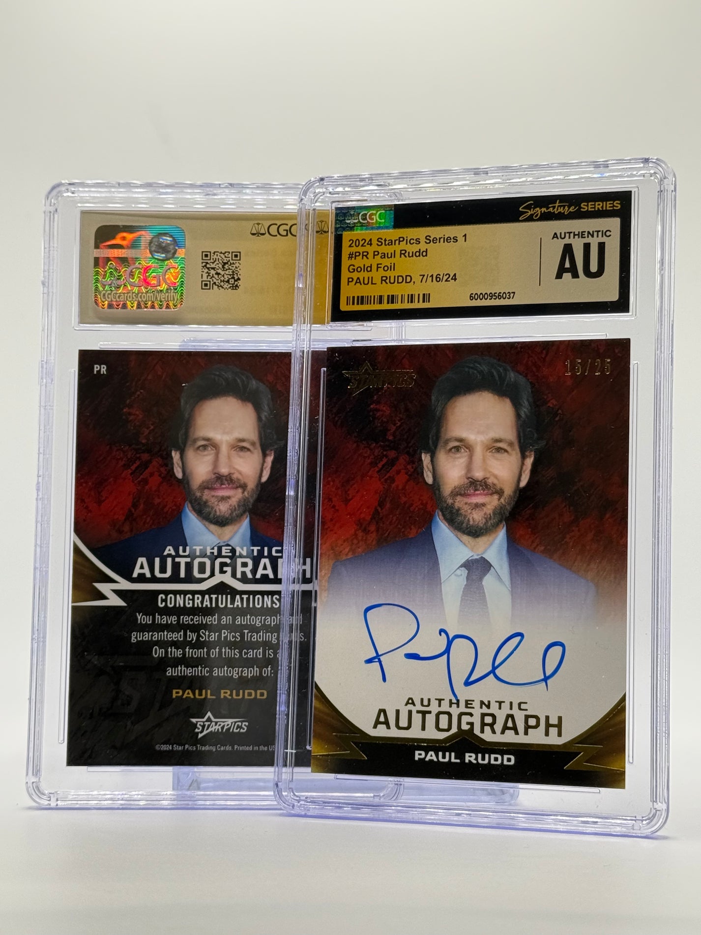 Paul Rudd Autographed Trading Card - Limited Edition – StarPics